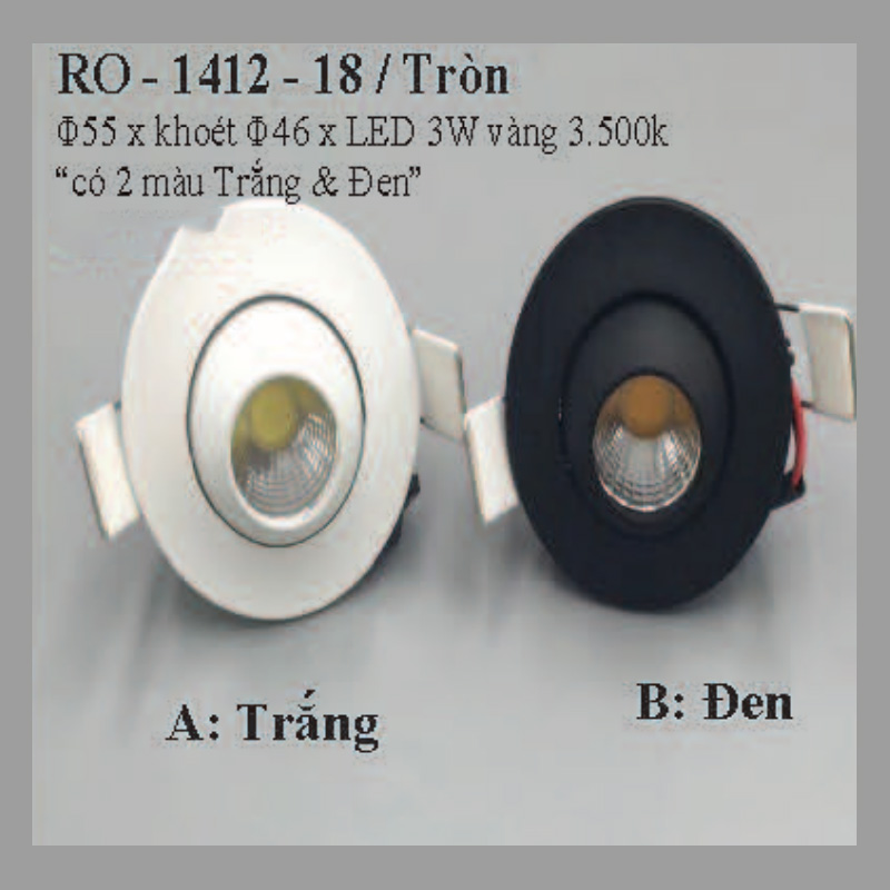 Đèn chiếu điểm gắn tường RO-1412-18-TRON - SEN NGUYỄN