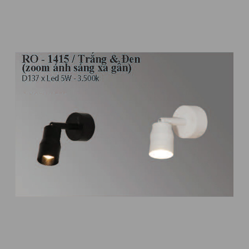 Đèn chiếu điểm gắn tường RO-1415-TRANG-DEN - SEN NGUYỄN